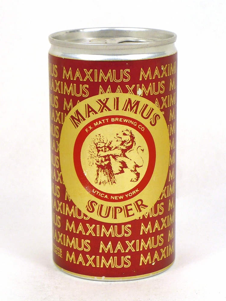 Item #1329 1975 Maximus Super Beer (test) Tab Top Can T132-21V