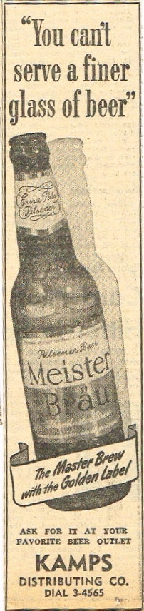 Item #77593 1949 Meister Brau Beer Paper Ad