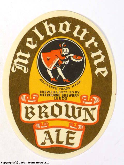 Item #50962 1954 Melbourne Brown Ale Label