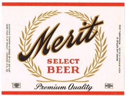 Item #66339 1950 Merit Select Beer Label OH92-16