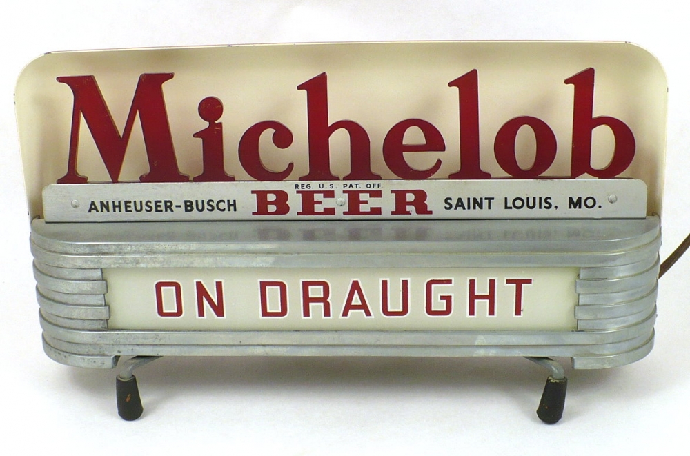 Item #87045 1953 Michelob Beer cash register light Sign