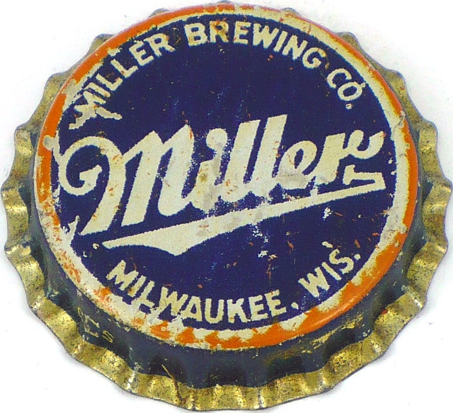 Item #7222 1936 Miller Beer Bottle Cap