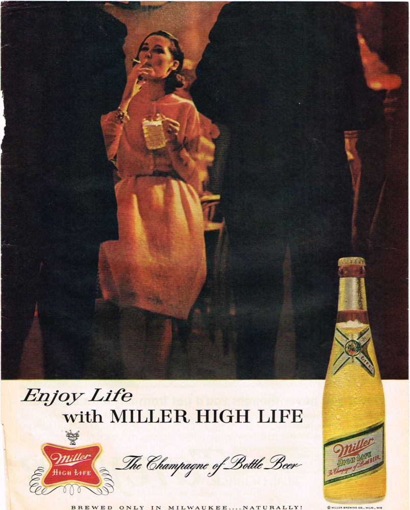 Item #16800 1961 Miller High Life Beer Paper Ad