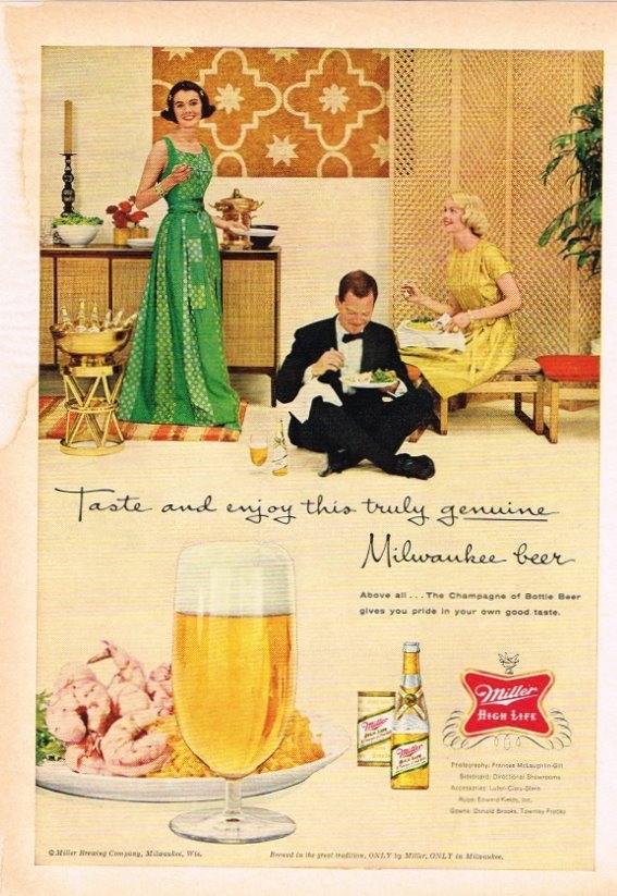 Item #75746 1959 Miller High Life Beer Paper Ad