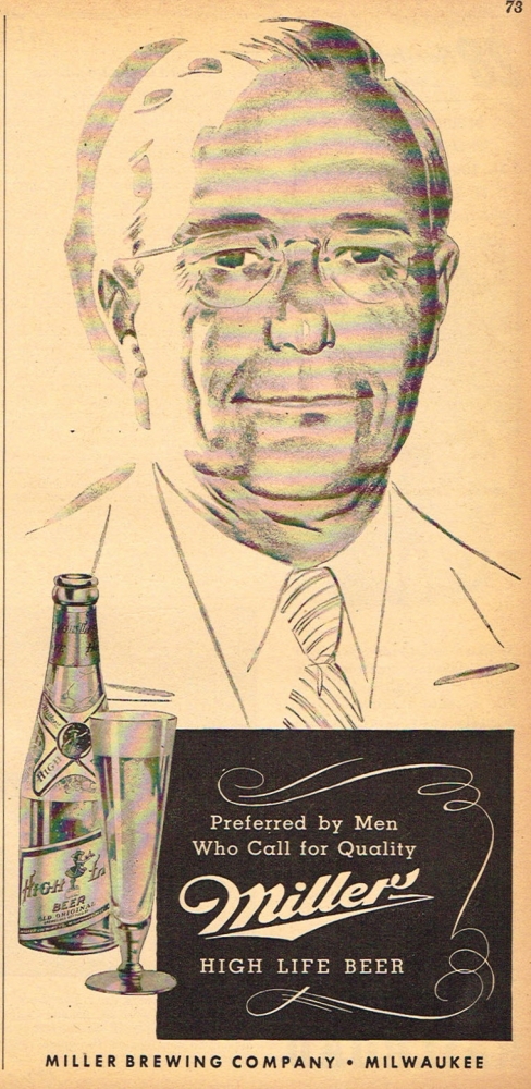 Item #79209 1946 Miller High Life Beer Paper Ad