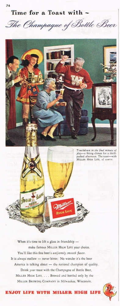 Item #79231 1949 Miller High Life Beer Paper Ad