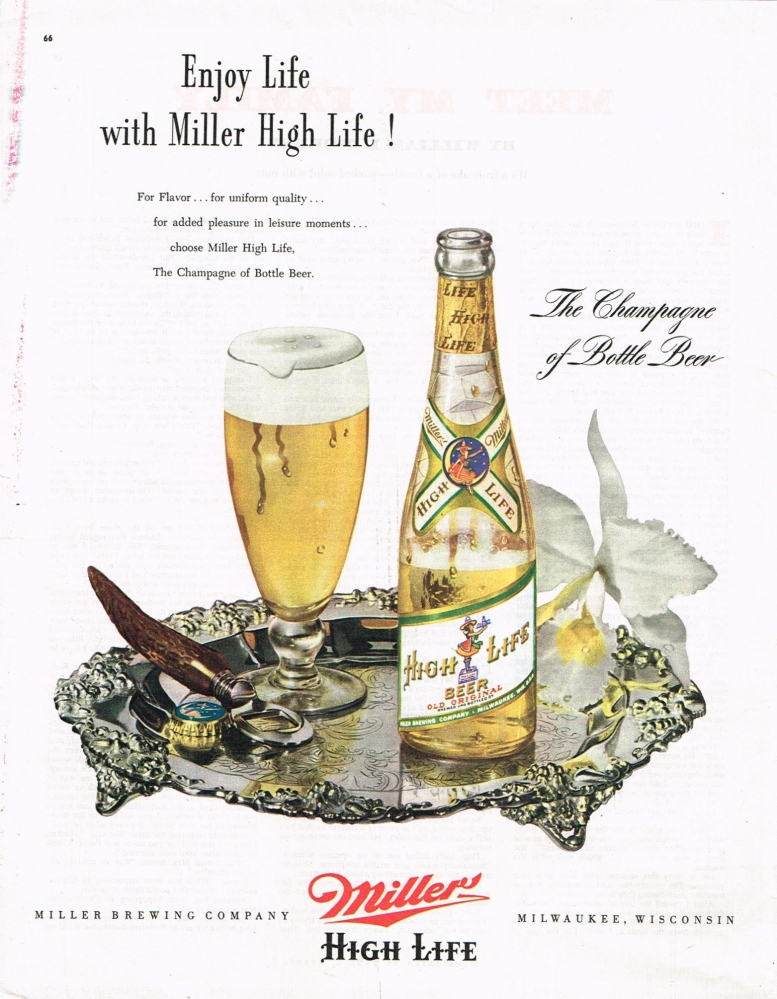Item #81192 1948 Miller High Life Beer Paper Ad