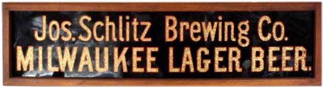 Item #86286 1890 Milwaukee Lager Beer Signs (All Signs, Indoor & Outdoor)