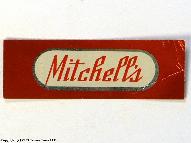 Item #48087 1948 Mitchell's Beer (Neck Label) Label