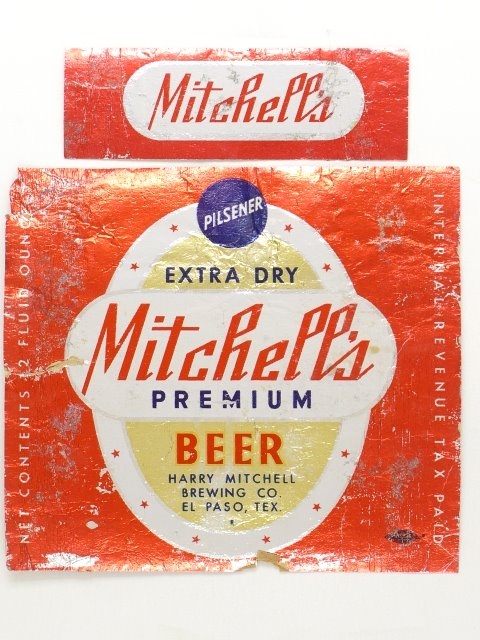 Item #60915 1948 Mitchell's Premium Beer Label WS101-06