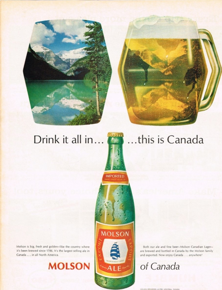 Item #74592 1964 Molson's Golden Ale Paper Ad
