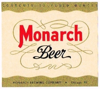 Item #64353 1955 Monarch Beer Label