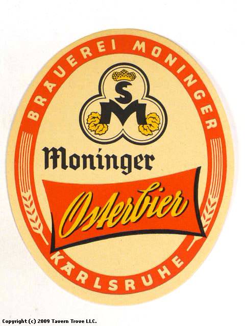 Item #51303 1956 Moninger Osterbier Label