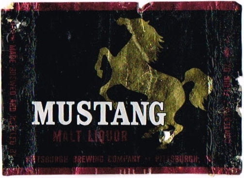 Item #82193 1968 Mustang Malt Liquor Label