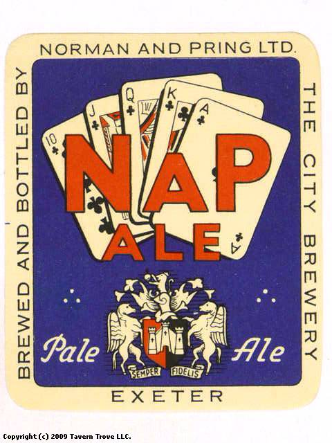 Item #50637 1950 Nap Pale Ale Label