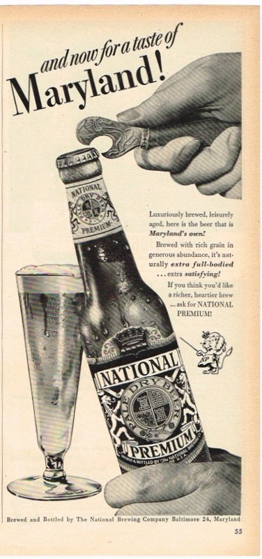 Item #75740 1949 National Premium Beer Paper Ad