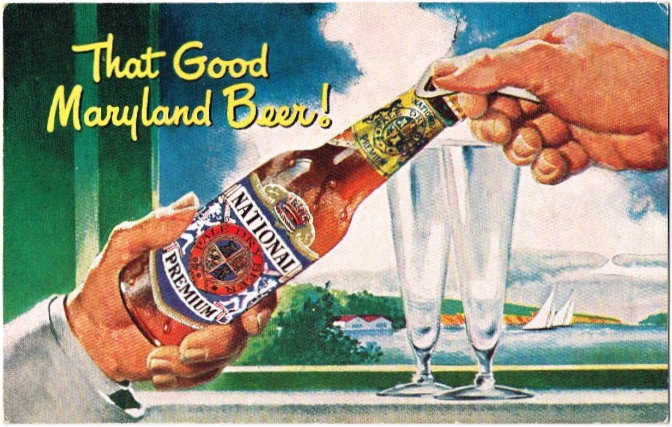 Item #78550 1948 National Premium Beer "That Good Maryland Beer!" Post Card