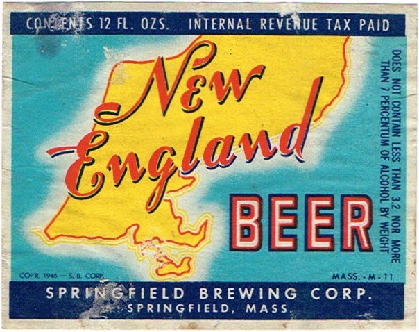 Item #85634 1947 New England Beer Label