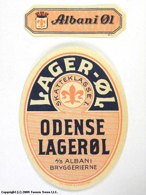 Item #54352 1935 Odense Lager Øl Label