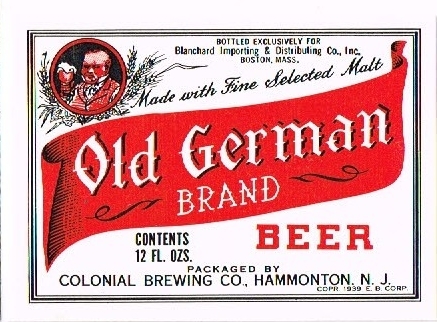 Item #67253 1959 Old German Beer Label