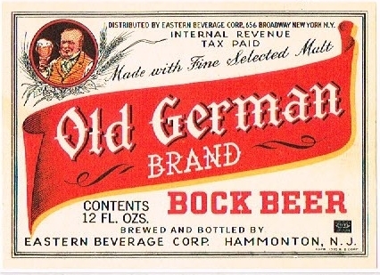 Item #67262 1946 Old German Bock Beer Label ES89-08