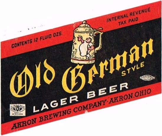 Item #82099 1937 Old German Lager Beer Label OH9-09V