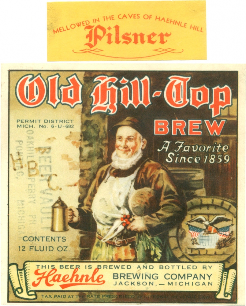 Item #17890 1933 Old Hill-Top Brew Label CS64-18