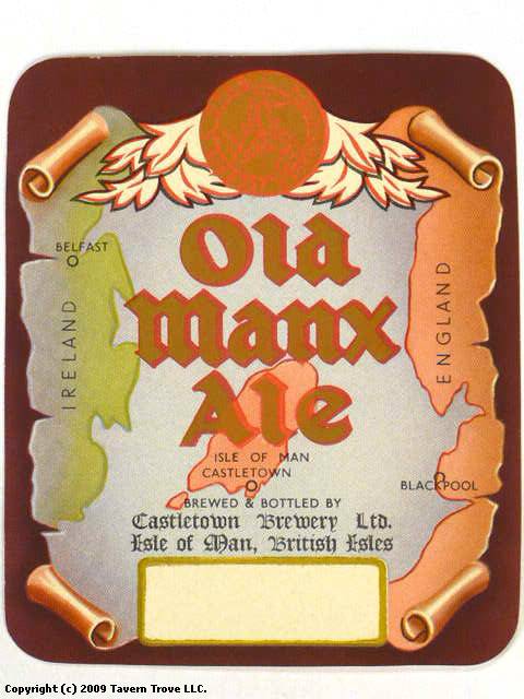 Item #50547 1950 Old Manx Ale Label