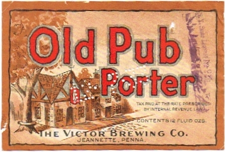 Item #12407 1933 Old Pub Porter Label PA39-20V