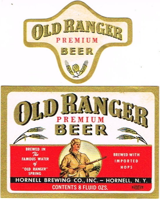 Item #88967 1950 Old Ranger Premium Beer Label