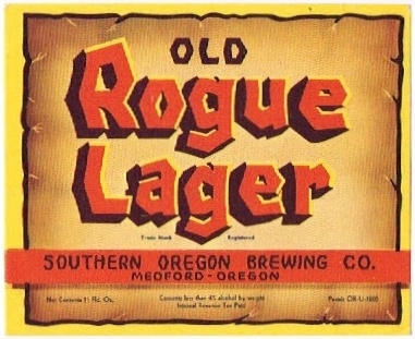 Item #66379 1936 Old Rogue Lager Beer Label WS93-05