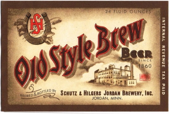 Item #77185 1938 Old Style Brew Beer Label CS84-04V