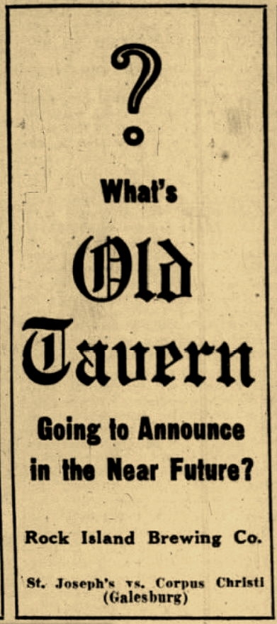 Item #30333 1938 Old Tavern Paper Ad