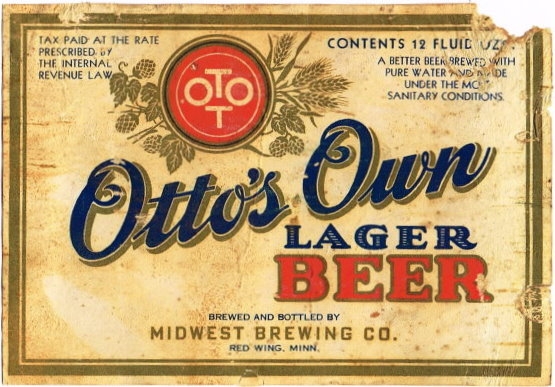 Item #77231 1933 Otto's Own Lager Beer Label