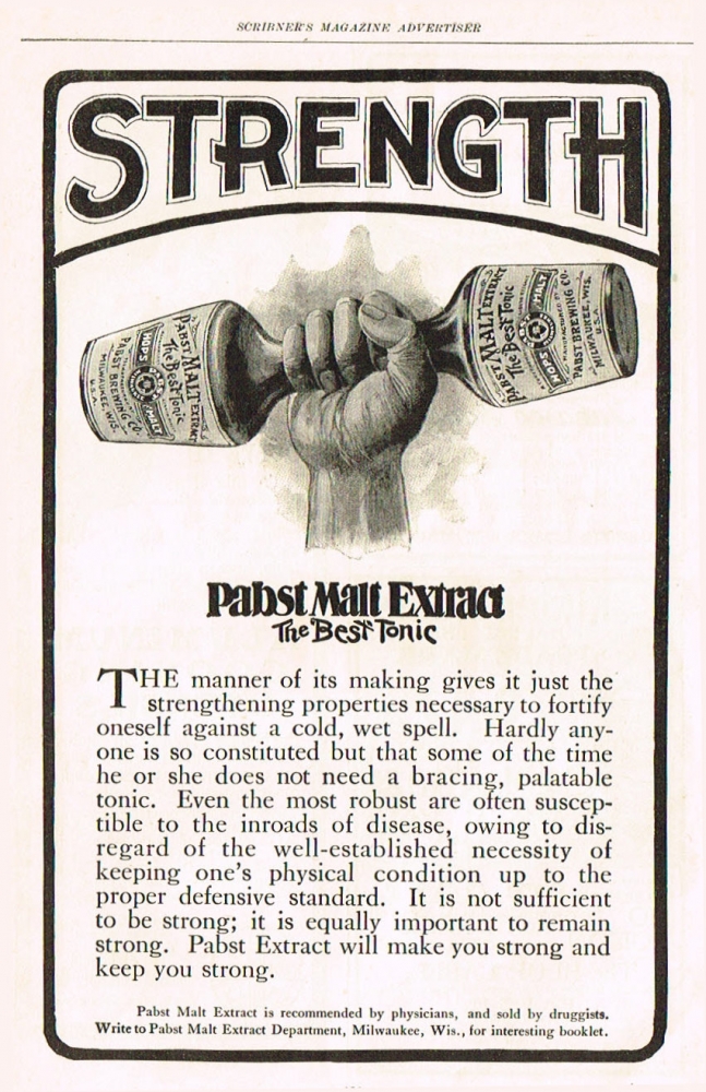 Item #17690 1903 Pabst Malt Extract Paper Ad