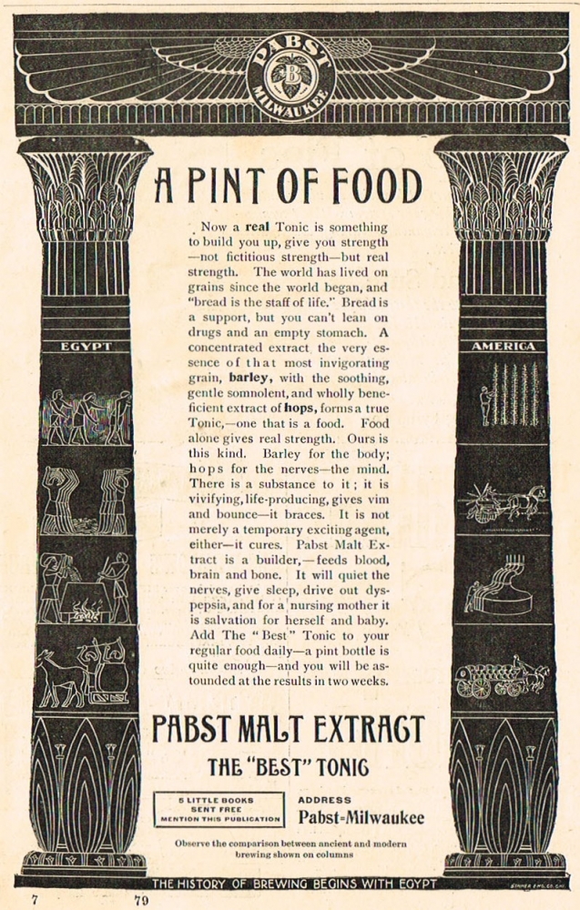 Item #79197 1895 Pabst Malt Extract Paper Ad