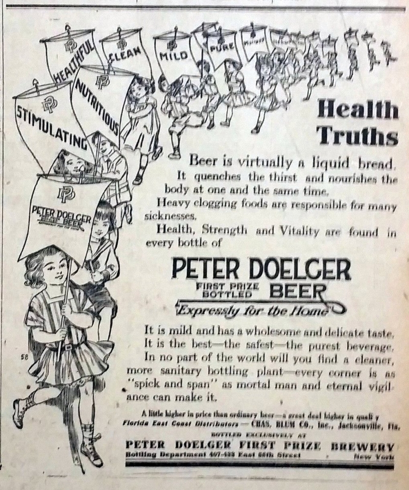 Item #31242 1911 Peter Doelger Beer Paper Ad