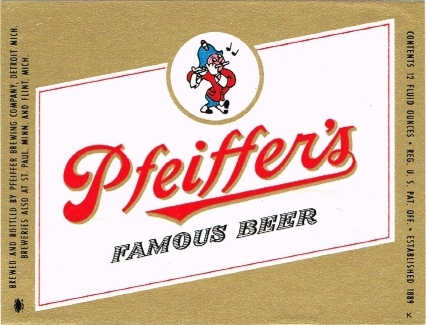 Item #44461 1954 Pfeiffer's Famous Beer Label