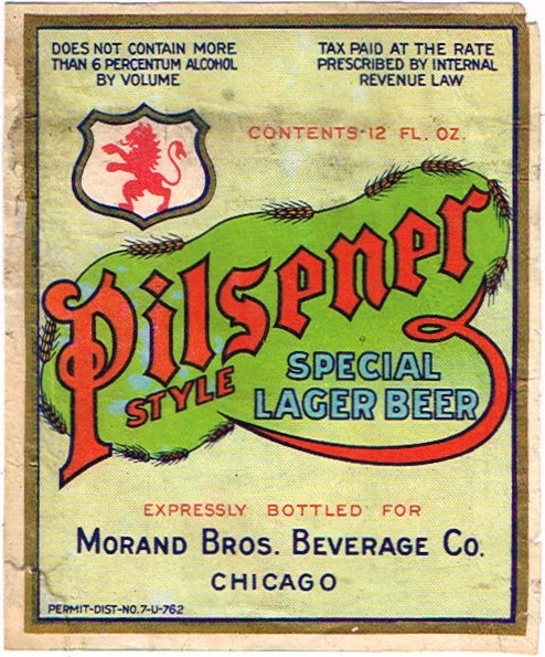 Item #82239 1935 Pilsener Style Special Lager Beer Label IL68-14V