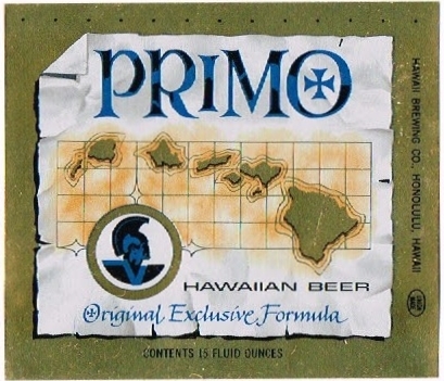 Item #66763 1969 Primo Beer Label