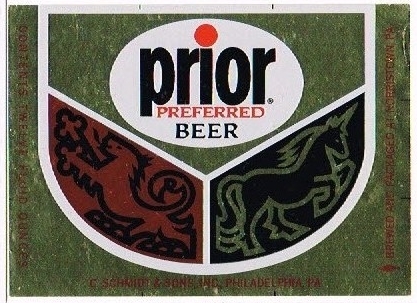 Item #65106 1963 Prior Preferred Beer Label