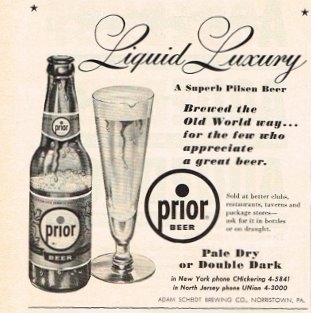 Item #79778 1952 Prior Preferred Beer Paper Ad