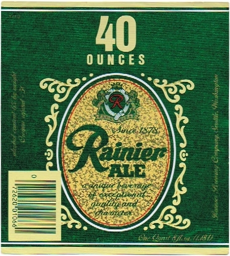 Item #38919 1977 Rainier Ale Label