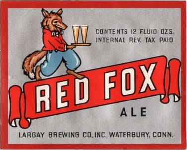 Item #71427 1940 Red Fox Ale Label ES15-15