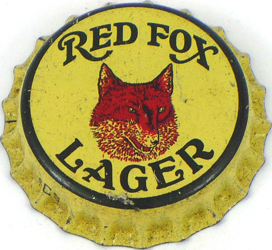Item #5680 1938 Red Fox Lager Beer Bottle Cap