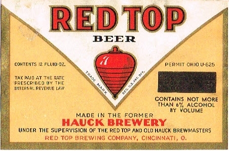Item #23353 1935 Red Top Beer Label OH31-06