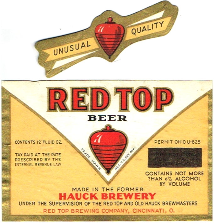 Item #89099 1934 Red Top Beer Label OH31-06