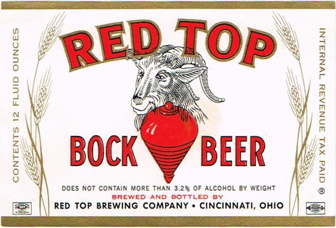 Item #80700 1945 Red Top Bock Beer Label OH32-05