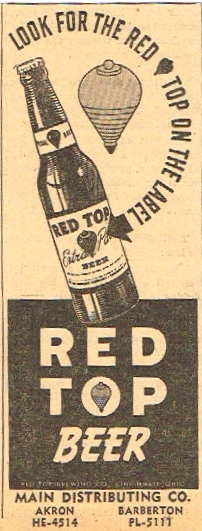 Item #80435 1949 Red Top Extra Pale Beer Paper Ad