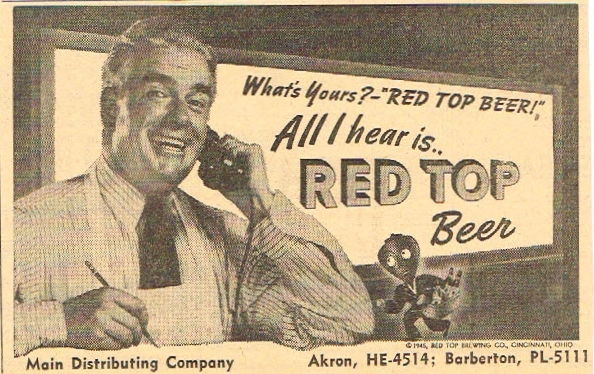 Item #80436 1949 Red Top Extra Pale Beer Paper Ad